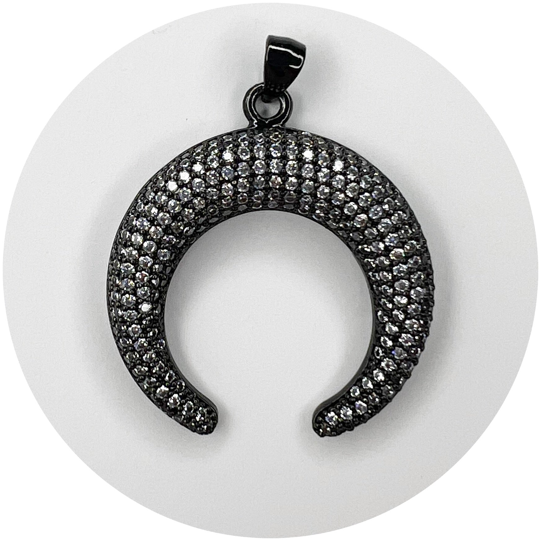 Pavé Crescent Moon – Oriana Lamarca Designs