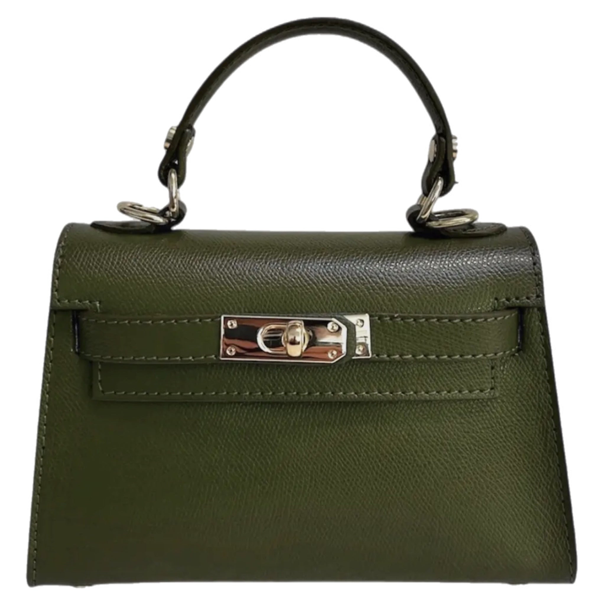 Sophie Olive Green Leather Handbag – Oriana Lamarca Designs