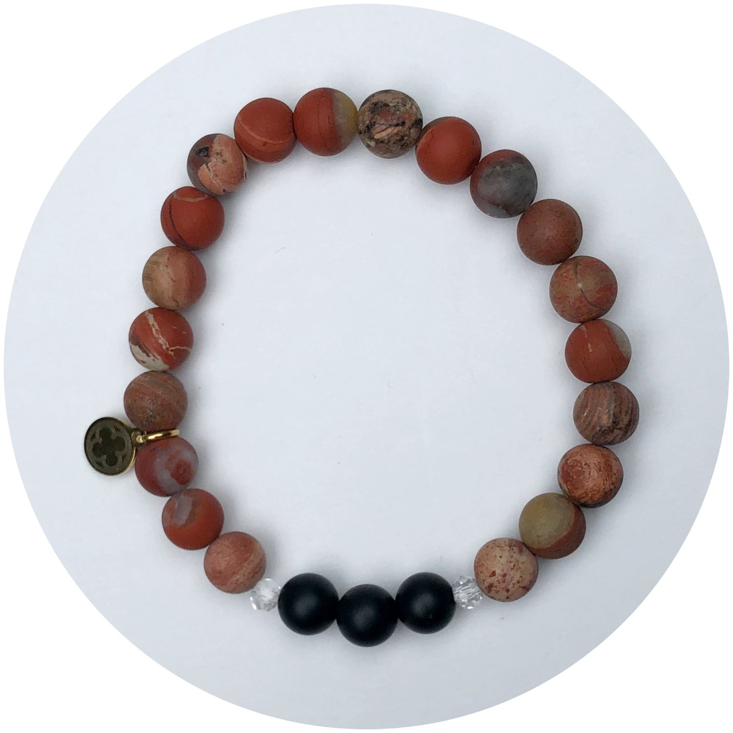 Matte Sahara Jasper with Matte Back Onyx Accent – Oriana Lamarca Designs